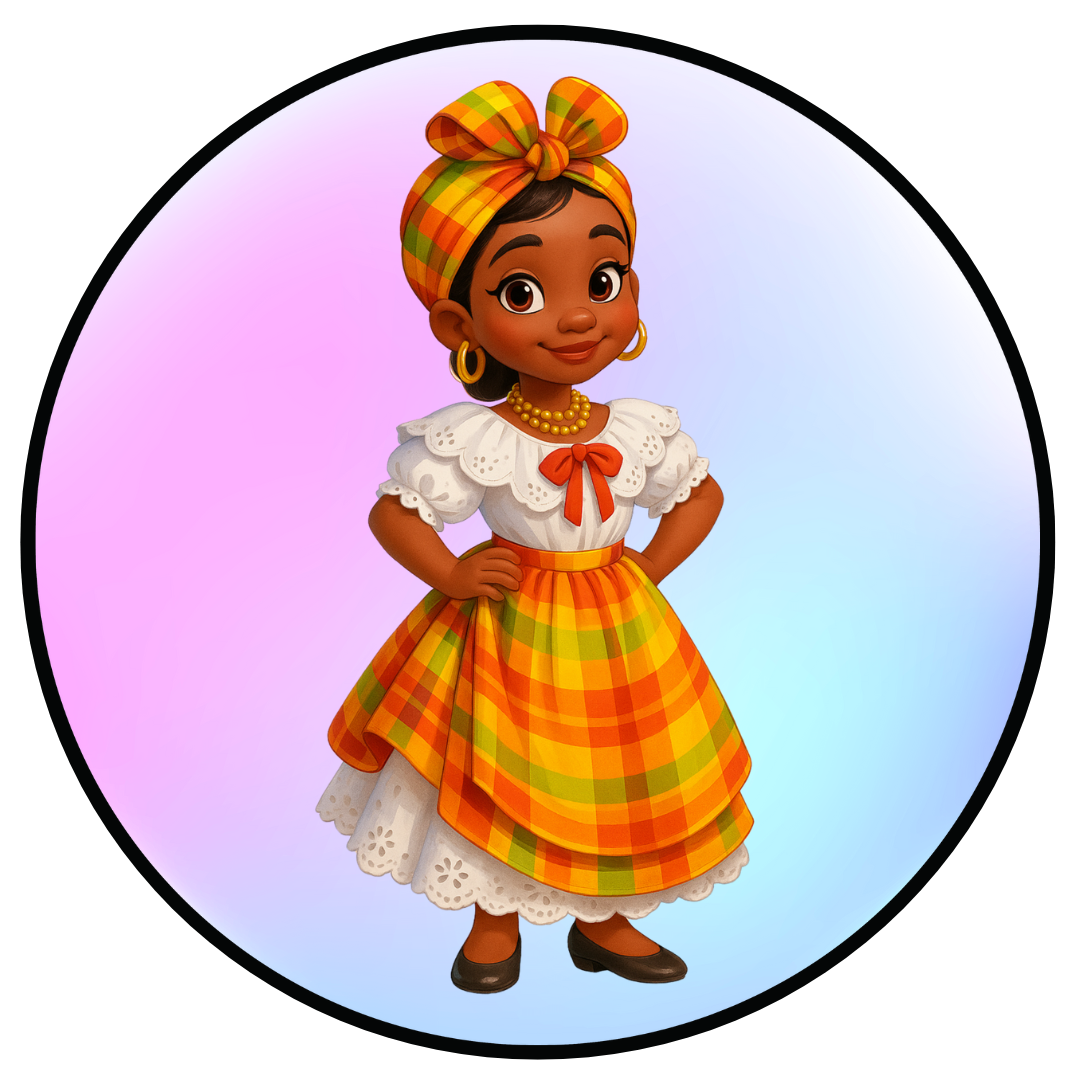Madras Vibe Collection – Illustrations Créoles, Stickers, Invitations ...
