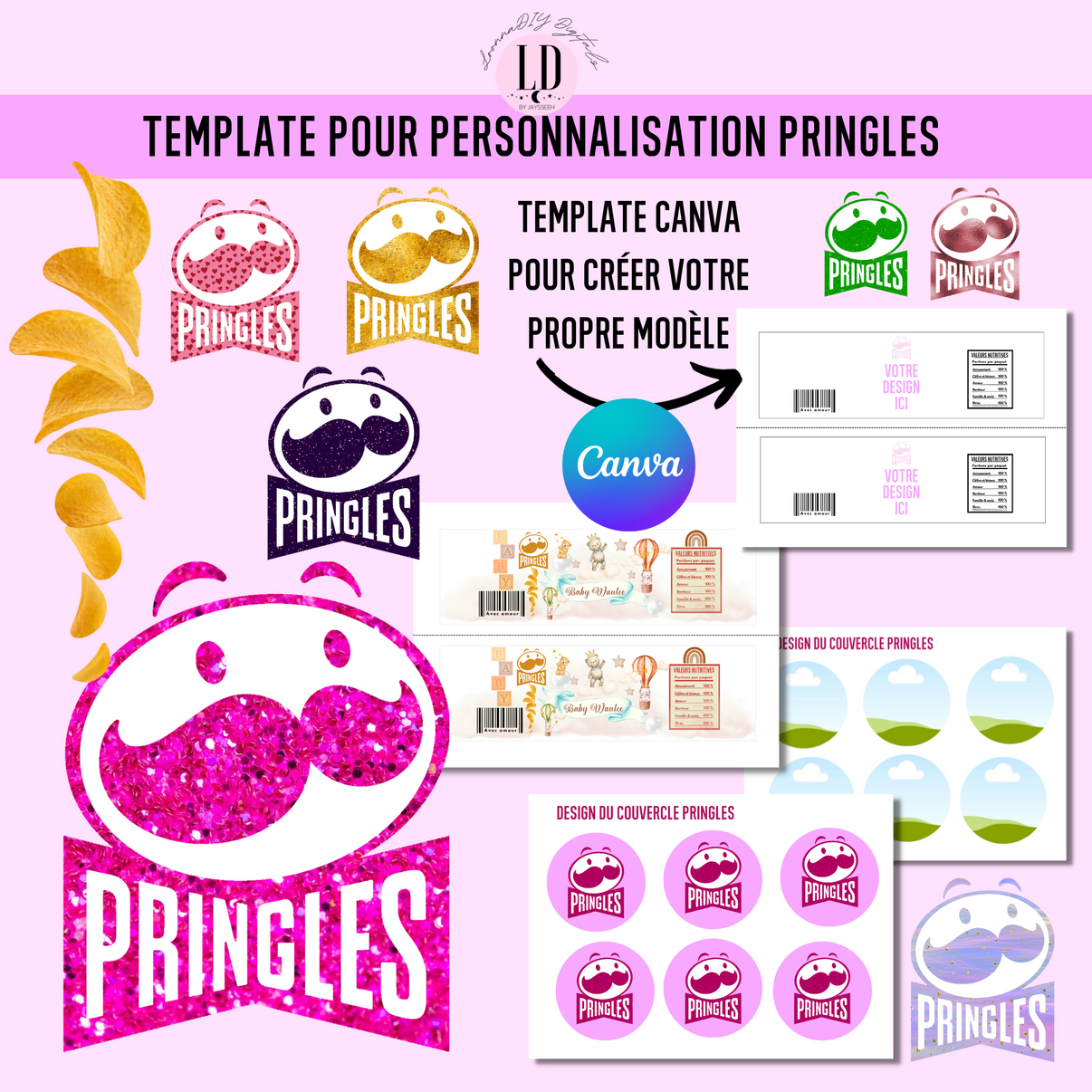 Template personnalisation pringles - Pringles personnalisé ...